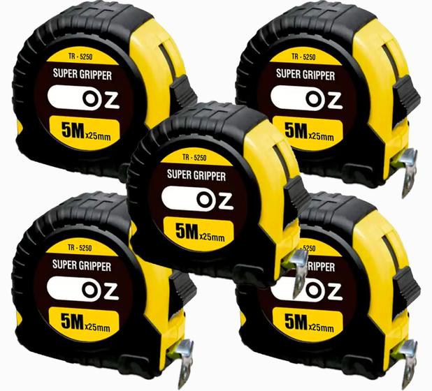 Kit Trena 5 Metros Manual Emborrachada C/ Trava 5 Un 5mx25mm - Oz ...