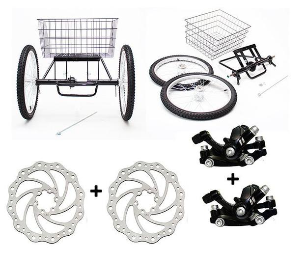 Kit Triciclo Tração 2 Rodas Completo + Freios - Dream Bike - Mini Bike ...