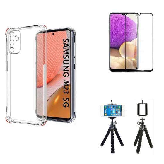 Kit Tripé Samsung Galaxy M23 5G + Capa + Película Vidro 3D - Kit ...