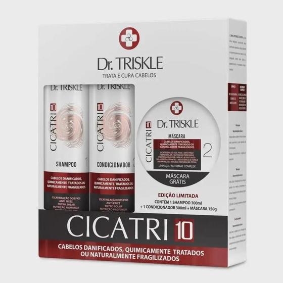 Kit TRISKLE DR. Triskle Cicatri 10 (3 Produtos) - Kit de Tratamento ...