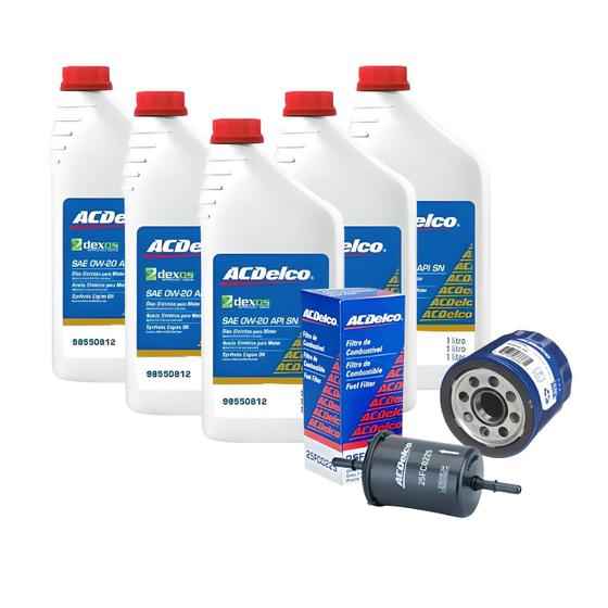 Kit Troca De Oleo 0w20 Filtros Original Acdelco Cod.ref. 12706595 S10 2 ...