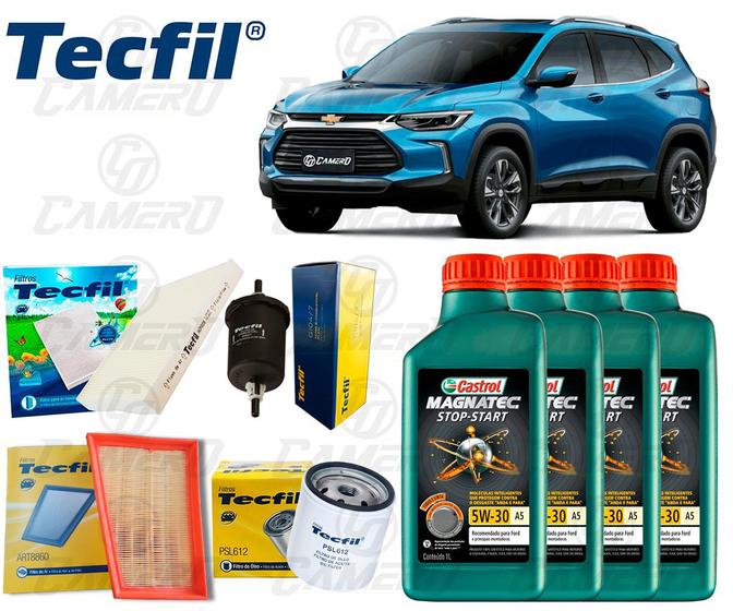 Kit Troca De Óleo 5w30 e Filtros Gm Tracker 1.0 12v Turbo 2021 2022 ...
