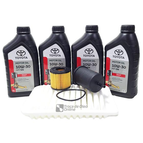 Kit Troca de Óleo Corolla 1.8 16v Gli 2012-2014 Flex / 2.0 16v Xei 2010 ...