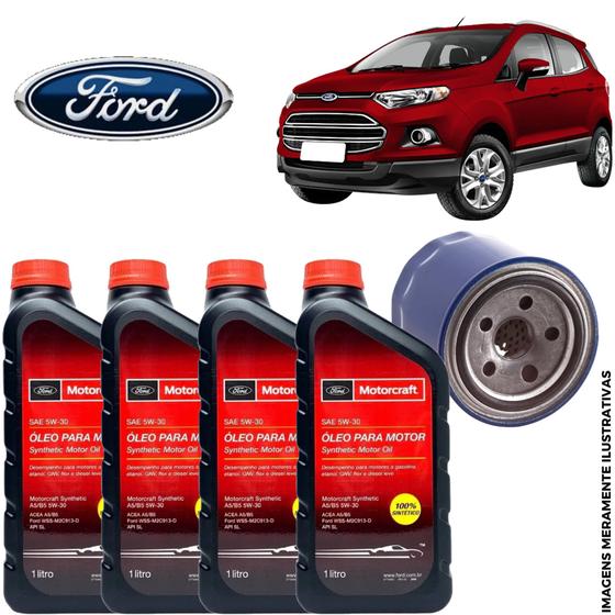 Kit troca de oleo da Ecosport 1.6 16v Flex - Motorcraft - Autopeças ...