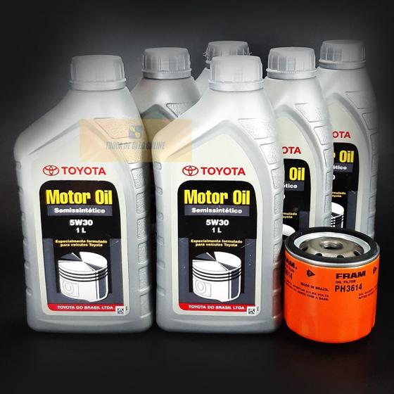 Kit Troca de Óleo Hilux 2.7 16v Sw4 Toyota 5w30 - Troca de Óleo Online ...