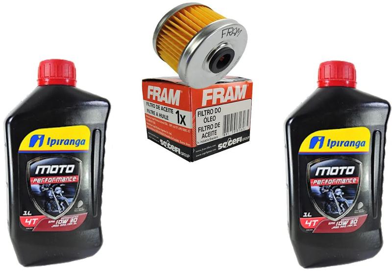 Kit Troca Óleo Ipiranga 10w30 Semi Sintético + Filtro De Óleo Fram Xre ...
