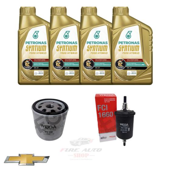 Kit Troca Óleo Motor Filtros 0w20 GM - Cobalt 1.8 LT LTZ - Petronas ...