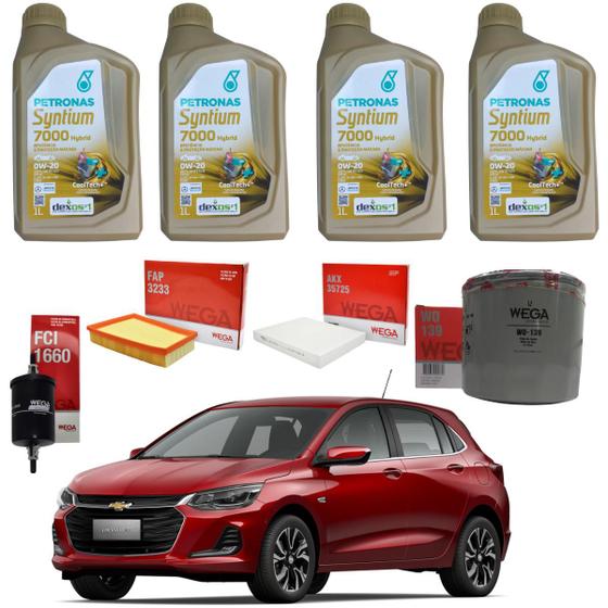 Kit Troca Óleo Motor Filtros 0W20 - GM Novo Onix 3 Cilindros - SELENIA ...