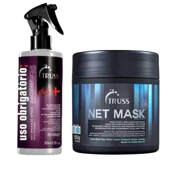 Kit Trus Net Mask 550 Gramas + Uso Obrigatório Plus 260ml - Kit de ...
