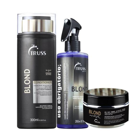 Kit Truss Blond Condicionador 300ml+Mask 180g+ Uso Obg 260ml - Truss ...