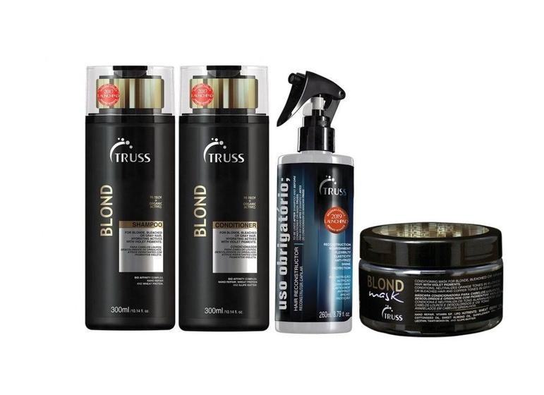 Kit Truss Blond - Shampoo + Condicionador + Uso Obrigatório + Blond ...