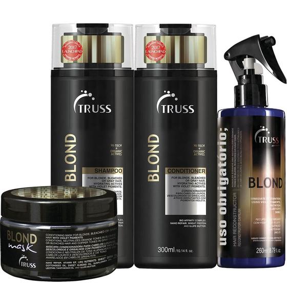 Kit truss blond + tratamento home care 4 produtos - Kit de Tratamento para Cabelos - Magazine Luiza