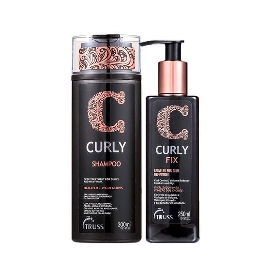 Kit Truss Curly - Sh+Leave-in Truss Fix - Leave in Capilar - Magazine Luiza