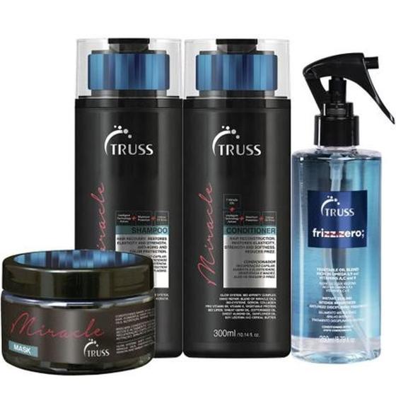 Kit Truss Miracle Shampoo + Condicionador (300ml) + Máscara (Miracle ...
