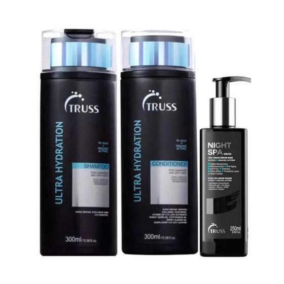 Kit Truss - Shampoo e Condicionador Ultra Hydration 300ml + Night Spa ...
