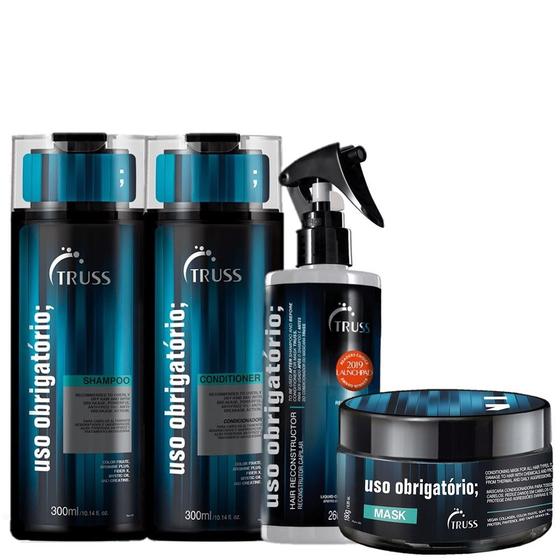 Kit Truss Uso Obrigatorio Completo (4 Produtos) - Kit de Tratamento ...