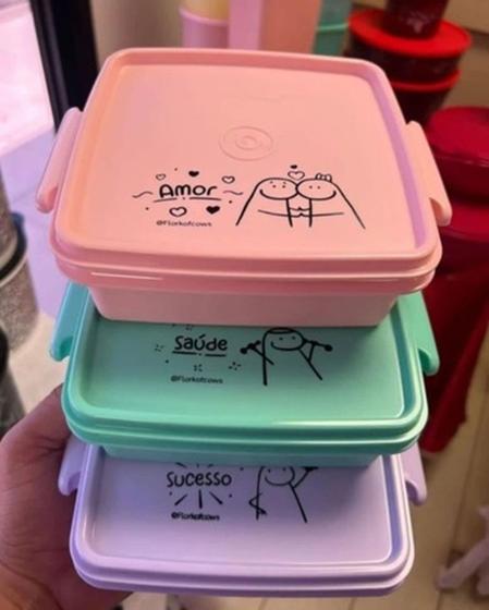 Kit Tupperware 3 Tupper Pote Memes Lanches 780ml cada - Pote - Magazine ...