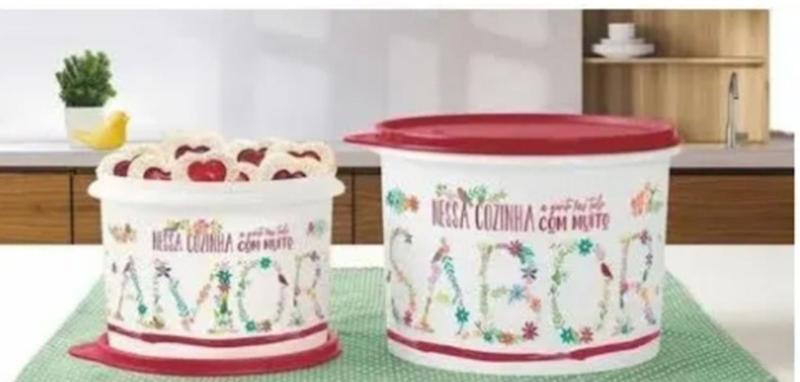 Kit Tupperware caixas com frases - Pote - Magazine Luiza
