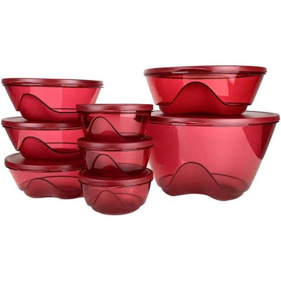 Kit tupperware linha design em policarbonato - Pote - Magazine Luiza