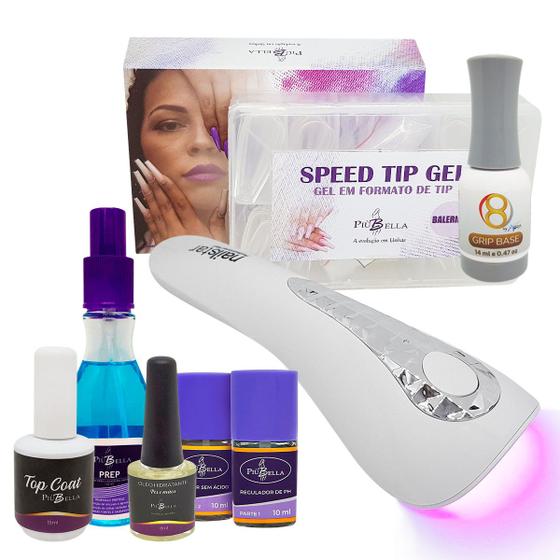 Kit Unha de gel Piu bella Speed tip gel Balerina Completo - PIUBELLA ...