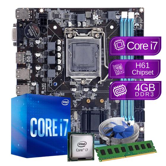 Kit Upgrade Intel Core i7 cooler 4gb DDR3 chipset H61 - PC Master - PC ...