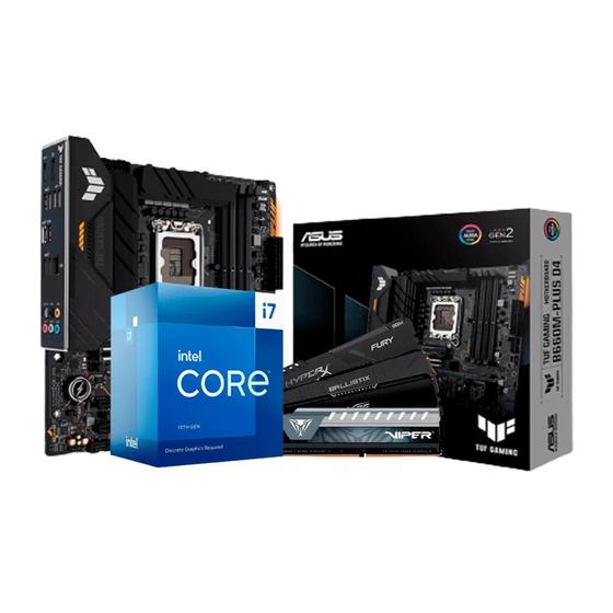 Kit Upgrade Intel i7-13700F 3.5GHz/Placa Mãe Asus TUF B660M-Plus ...