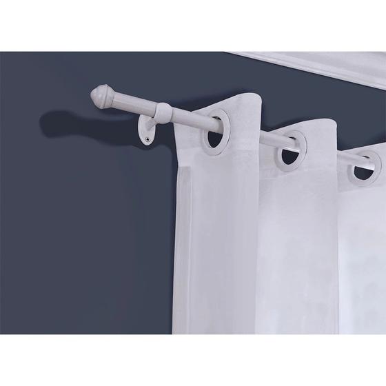 Kit Varão Bella Arte Pratiko Pro 28mmx2m com 2 Suportes em Aço ...