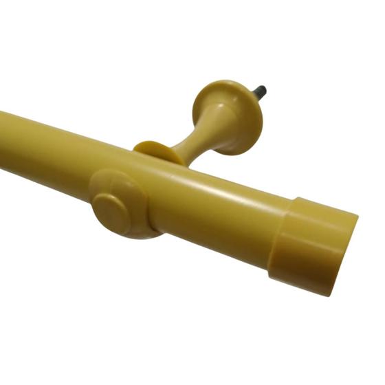 Kit varão simples de aço 2 metros 28mm ecowood com pintura ...