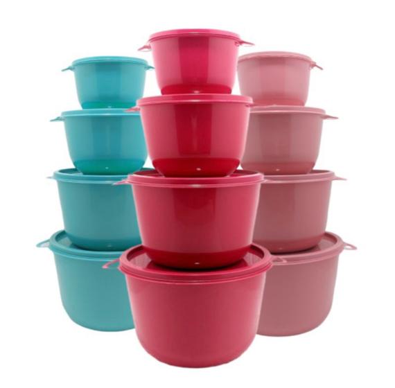 Kit Vasilhas Plastico Bacia Grande Média E Pequena 12 Peças - . - Bacia ...