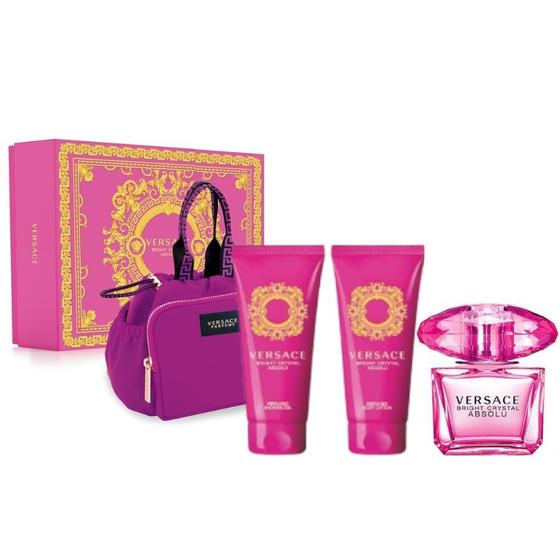 Kit Versace Bright Crystal Absolu Eau de Parfum ( 4 Itens ) - Kit de ...