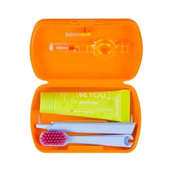 Kit Viagem Curaprox Travel Set - Escova de Dentes, Pasta E Interdental ...