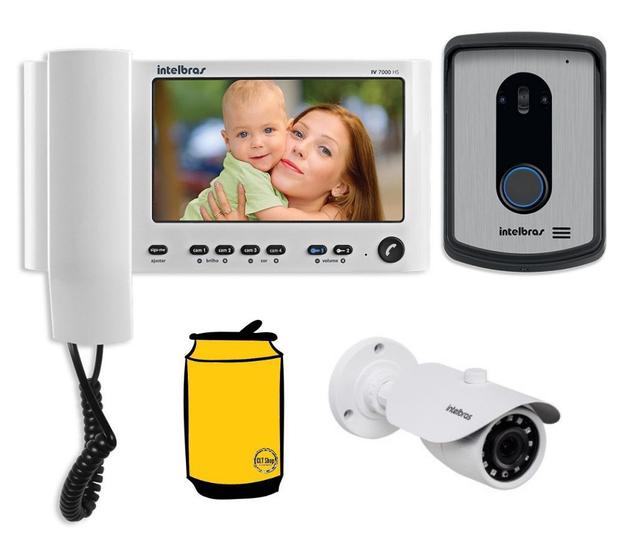 Kit Video porteiro Eletronico IV 7010 HS com camera Intelbras - Vídeo ...