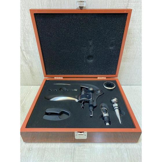 Kit Vinho com 7 peças em MDF cor Mogno - XCWJ29KIT - Unyhome - UNY HOME ...