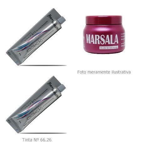 Kit Vinho Marsala 2 Tintas 1 Mascara Matizadora 250G Mairibel - Máscara ...