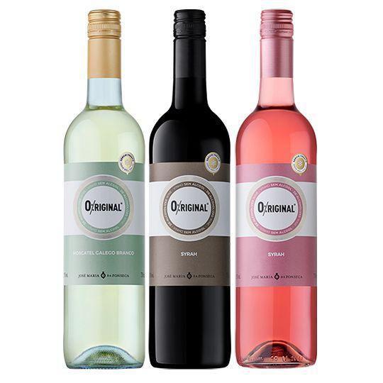 Kit Vinho Sem Álcool Tinto Rosé E Branco - Portugal -750 Ml - Original ...
