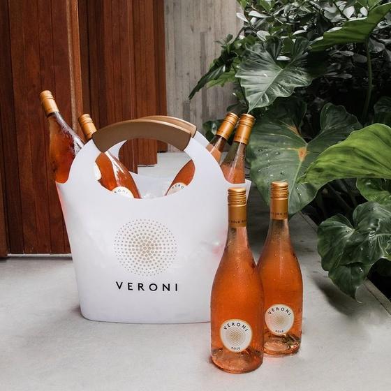 Kit Vinho Veroni Rosé 3 Garrafas 750ml + 1 Ice Bag - Vinho - Magazine Luiza