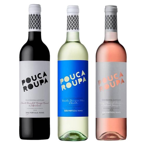 Kit Vinhos Pouca Roupa Tinto + Branco + Rosé 750Ml - Vinho - Magazine Luiza