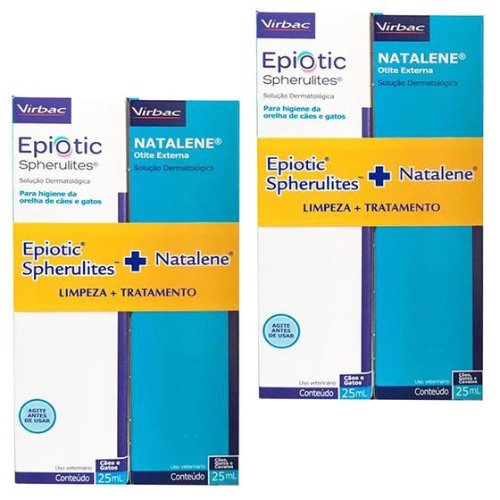 Kit Virbac 2un Natalene 25ml + 2un Epiotic 25ml - Otológico - Magazine ...