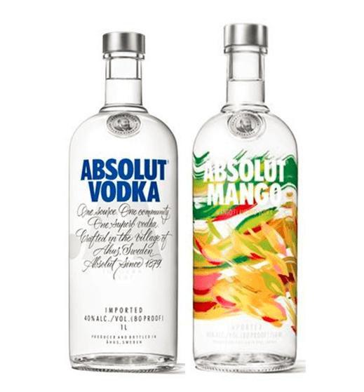 Kit Vodka Absolut Original 1L + Vodka Absolut Mango 750ml - Vodka ...