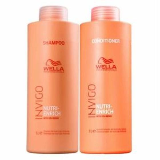 Kit Wella Invigo Nutri Enrich Shampoo e Condicionador - 1 Litro ...