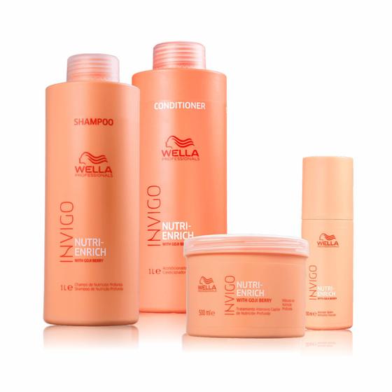 Kit Wella Nutri Enrich Sh , Cond, Masc E Leave-in - Wella Professional ...