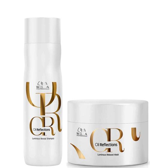 Kit Wella Professionals Oil Reflections: Shampoo 250ml + Máscara de ...