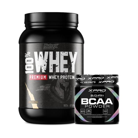 Kit Whey Protein 100% 923g - Nutrex + BCAA Powder 300g - XPRO Nutrition ...