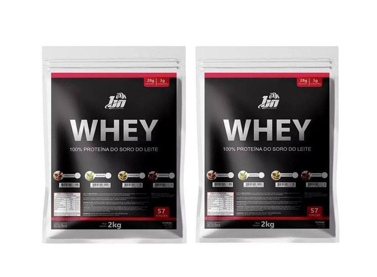 Kit Whey Protein 4kg Concentrado Isolado Hidrolisado C/ Nota Fiscal ...