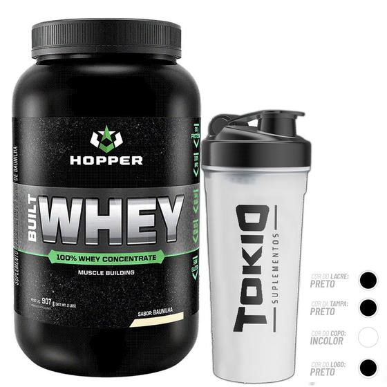 Kit Whey Protein Hopper HP Built 907g + Coqueteleira Tokio - Hopper Nutrition - Kit de ...