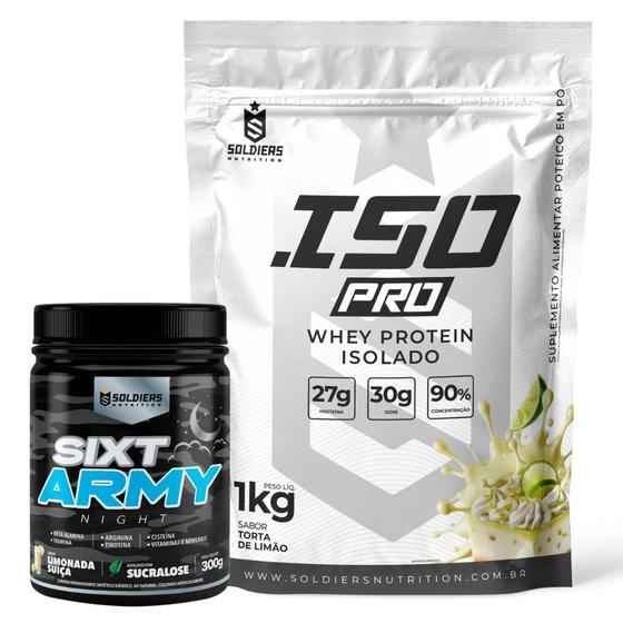 Kit: Whey Protein Isolado ISO PRO 1kg + Pré-Treino Sixt Army - Soldiers ...