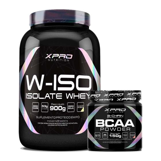 Kit Whey Protein Isolado W-Iso 900g + BCAA Powder 150g - XPRO Nutrition ...