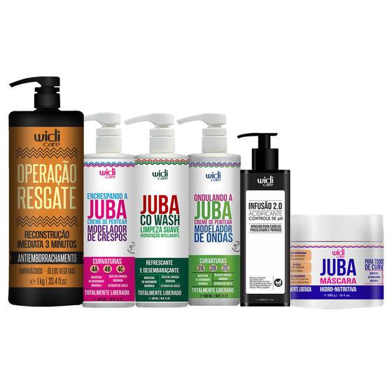 Kit Widi Care Encrespando, Acidificante, Ondulando, Resgate ...