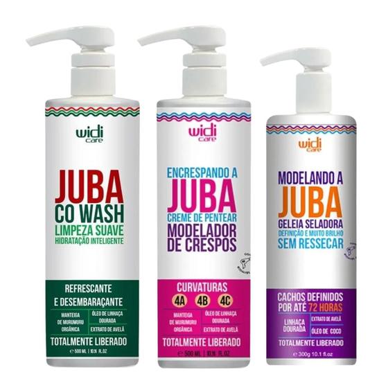 Kit Widi Care Juba Co Wash + Creme Encrespando + Geleia - Kit de ...