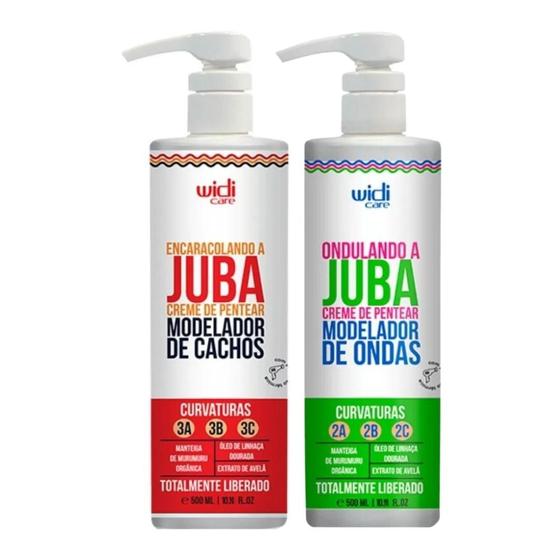 Kit Widi Care Juba Creme Encaracolando + Ondulando 500ml - Kit de ...